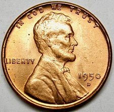 1950 D Lincoln Wheat Penny Coin Value Prices, Photos & Info