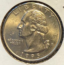 1995 D Washington Quarter Coin Value Prices, Photos & Info