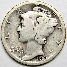 1923 S Mercury Dimes Winged Liberty Silver Dime: Value and Prices
