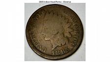 1885 Indian Head Cent Bronze Composite Penny: Value and Prices