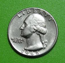 1966 Washington Quarters Clad Composition: Value and Prices