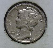 1930 Mercury Silver Dimes: Value and Prices