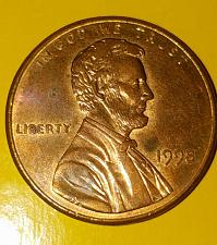 1998 Lincoln Memorial Cent/Penny Wide AM: Value and Prices