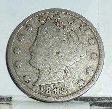 1892 Liberty Head "V" Nickel Coin Value Prices, Photos & Info