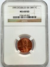 1995 Lincoln Memorial Cent/Penny Doubled Die: Value and Prices