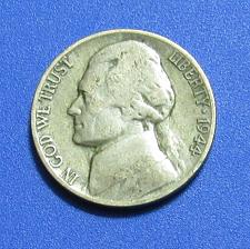 1944 P Jefferson Silver Wartime Nickel Coin Value Prices, Photos & Info