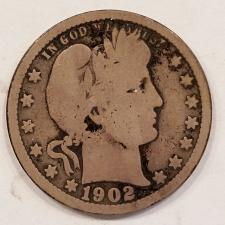 1902 Barber Quarter Coin Value Prices, Photos & Info