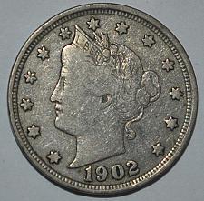 1902 Liberty Head "V" Nickel Coin Value Prices, Photos & Info