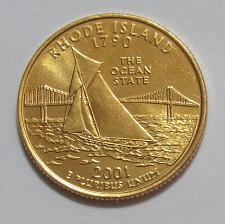 2001 D Rhode Island State Quarter Coin Value Prices, Photos & Info
