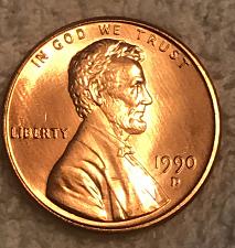 1990 D Lincoln Memorial Penny Coin Value Prices, Photos & Info