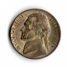 1945 D Jefferson Silver Wartime Nickel Coin Value Prices, Photos & Info