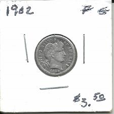 1902 Barber Dime Coin Value Prices, Photos & Info