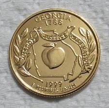 1999 P Georgia State Quarter Coin Value Prices, Photos & Info