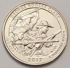 2017 D George Rogers Clark America The Beautiful Quarters National Park ...