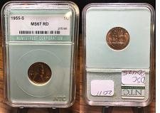 1955 S Lincoln Wheat Penny Coin Value Prices, Photos & Info