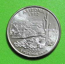 2008 P Arizona State Quarter Coin Value Prices, Photos & Info