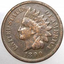 1890 Indian Head Penny Coin Value Prices, Photos & Info