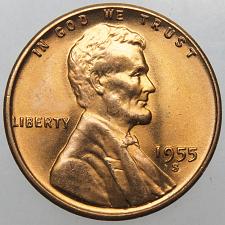 1955 S Lincoln Wheat Penny Coin Value Prices, Photos & Info