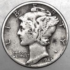 1945 Mercury Silver Dime Coin Value Prices, Photos & Info