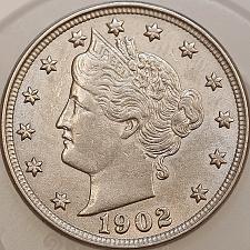 1902 Liberty Head "V" Nickel Coin Value Prices, Photos & Info