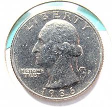 1986 P Washington Quarter Coin Value Prices, Photos & Info