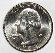 1984 P Washington Quarter Coin Value Prices, Photos & Info