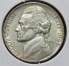 1944 P Jefferson Silver Wartime Nickel Coin Value Prices, Photos & Info