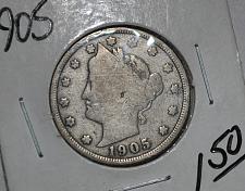 1905 Liberty Head "V" Nickel Coin Value Prices, Photos & Info