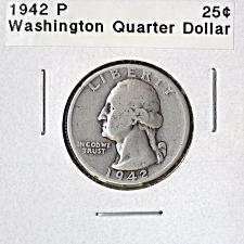 1942 Washington Silver Quarter Coin Value Prices, Photos & Info