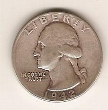 1942 Washington Silver Quarter Coin Value Prices, Photos & Info