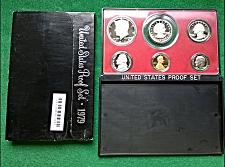 1979 S Proof Set Type 1 - Filled S Mirror-Like Cameo Coins Coin Value ...