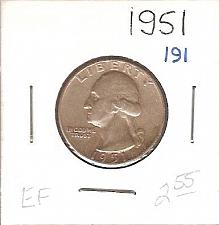 1951 Washington Silver Quarter Coin Value Prices, Photos & Info