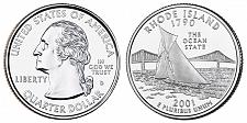 2001 P Rhode Island State Quarter Coin Value Prices, Photos & Info