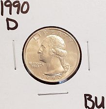 1990 D Washington Quarter Coin Value Prices, Photos & Info