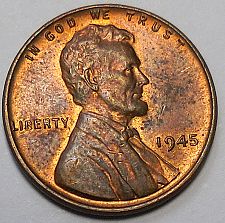 1945 Lincoln Wheat Penny Coin Value Prices, Photos & Info
