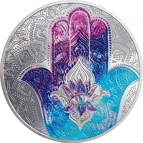 Hand of Hamsa 1 oz Proof Silver Coin Palau 2021 - For Sale, Buy Now ...