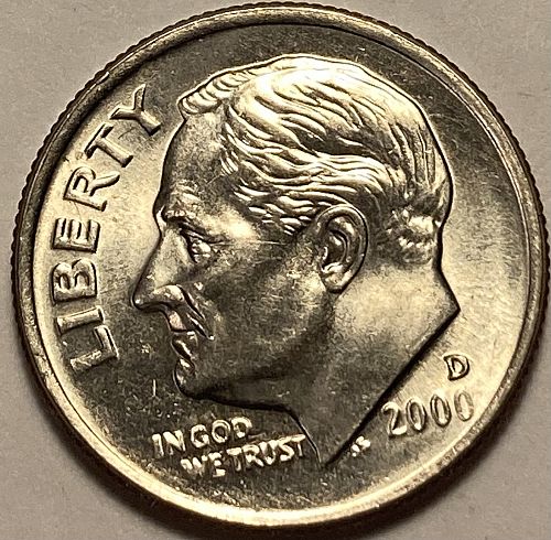 2000 D Roosevelt Dimes - For Sale, Buy Now Online - Item #605700