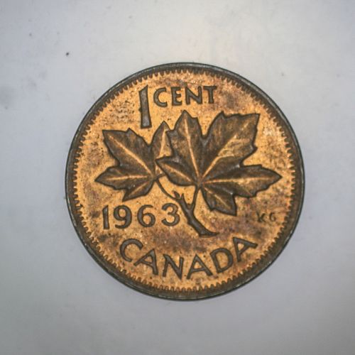1963 Canadian Cent hanging 3 - For Sale, Buy Now Online - Item #647387