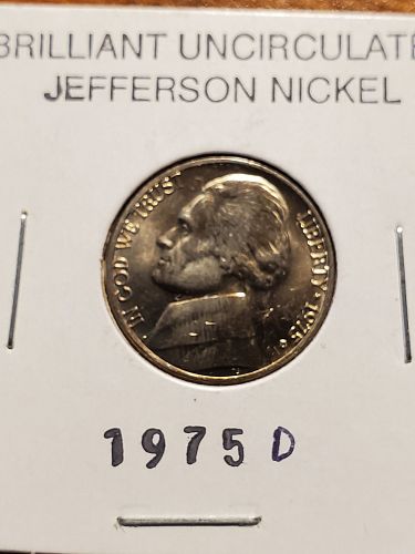 1975 D Jefferson Nickel - For Sale, Buy Now Online - Item #648707