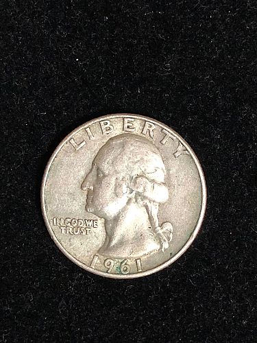 1961 D & 1961 90 % Silver Washington Quarters - For Sale, Buy Now ...