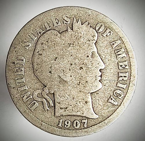 1907 P Barber Dime - Free Shipping for additional coins purchased on ...