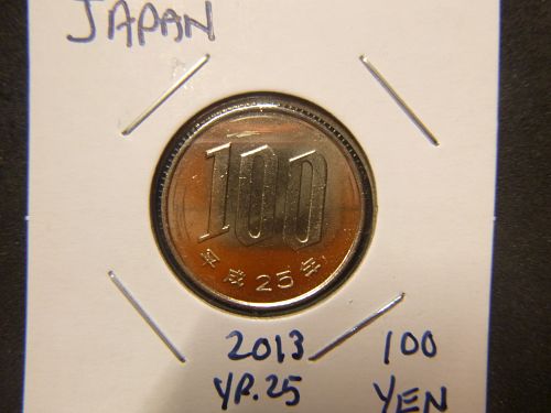 JAPAN 2013 YR.25 100 YEN - For Sale, Buy Now Online - Item #669352