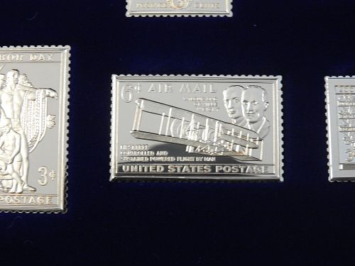 2002 USPS - United We Stand - Stamp Ingot .999 PURE SILVER PLATED 24K ...