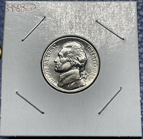 1988-D Jefferson Nickel • Brilliant Uncirculated MS60++ - For Sale, Buy ...