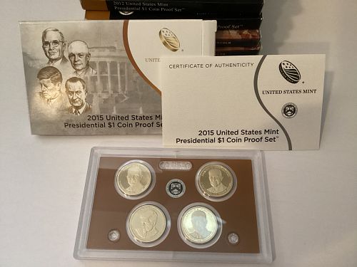 2007-2016 S Presidential Dollar Proof Sets Complete In US Mint ...