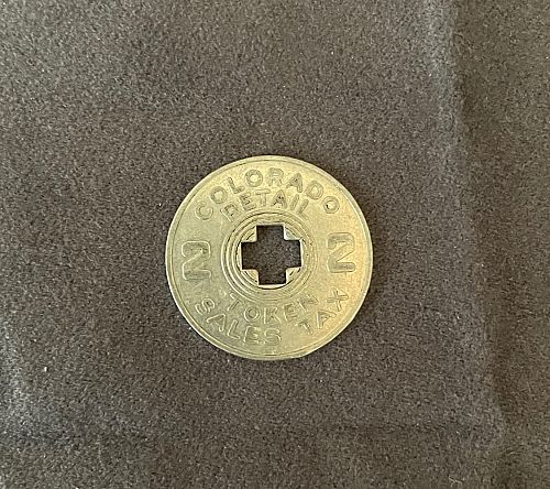 Colorado Retail Sales Tax Token, 2, Metal. - For Sale, Buy Now Online ...