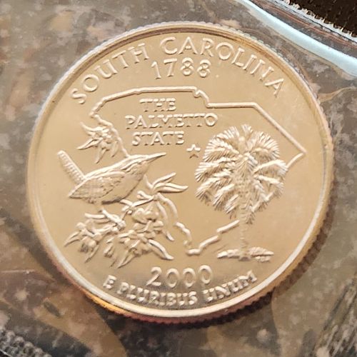 2000-D South Carolina State Quarter - BU in Original Mint Cello - For ...