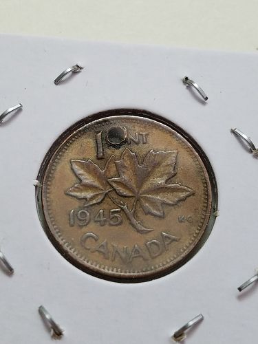 1945 Canada King George 1 Cent Penny - For Sale, Buy Now Online - Item ...