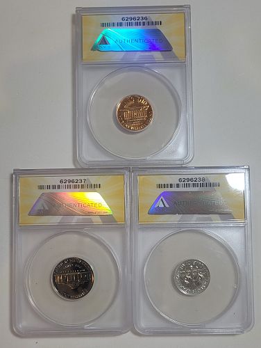 1959 Proof Set 5 Coins Graded by ANACS - Americas Oldest Grading ...