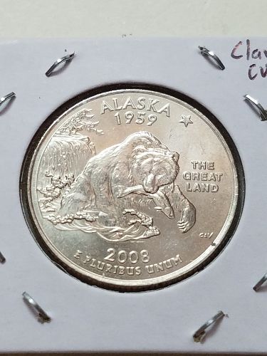 2008 D Alaska State Washington Quarter CUD Claw Error - For Sale, Buy ...